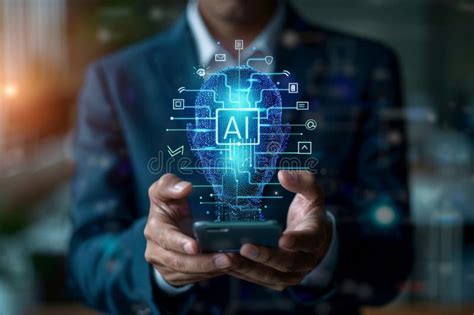 Businessman Using Chatbot In Smartphone Intelligence Ai Chat With Ai Artificial Intelligence