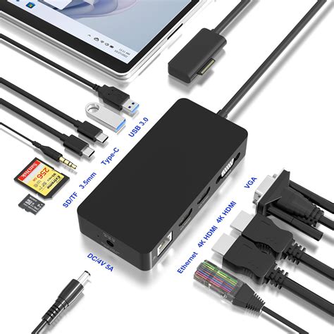 Mua Surface Dock Triple Displays 12 In 1 Microsoft Surface Docking Station With 2 Hdmi Vga
