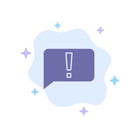 Chat Error Basic Ui Blue Icon On Abstract Cloud Background Vector Art At Vecteezy
