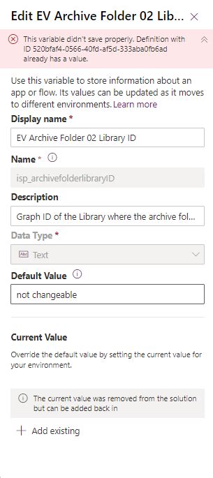 Solved Updating Environment Variables In Managed Solution Power