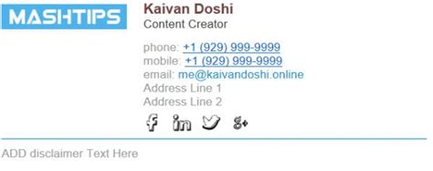 How To Create Html Signature In Gmail Mashtips