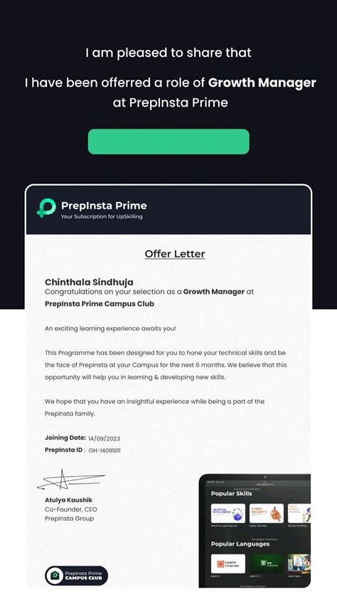 Chinthala Sindhuja On Linkedin Campusambassador Growth Team Coding