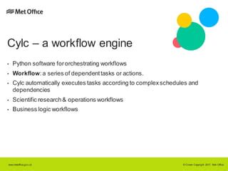 Cylc The Python Workflow Engine For Cycling Systems PPT