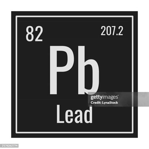Lead Symbol Chemical Element Of The Periodic Table Vector Illustration