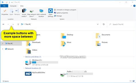 Turn On Or Off File Explorer Buttons Easier To Touch In Windows 10
