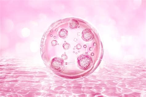 Premium Photo | Pink molecule