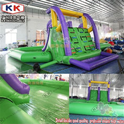 지상 수영장 포함 팽창식 워터 슬라이드 야외 상업 등급 어린이 놀이터 공원 수영장 및 물 재미