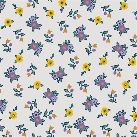 Premium Vector Vector Seamless Cute Graphical Minimalistic Gentle Romantic Daisy Flower Pattern