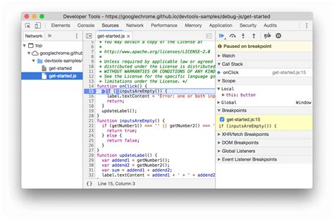 来源”面板概览 Chrome Devtools Chrome For Developers