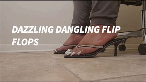 Asmr Dazzling Dangling Flip Flops The Rabbit H Clips4sale