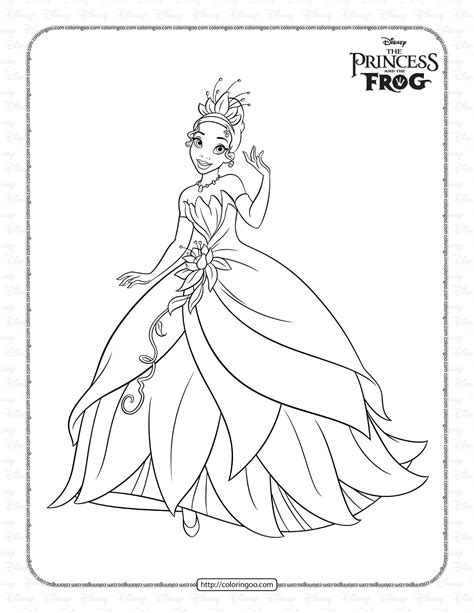 Tiana Coloring Pages
