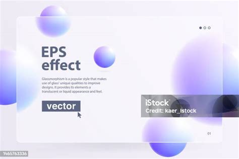 유리 형성 스타일의 웹 사이트 방문 페이지 템플릿입니다 라일락 색 템플릿입니다 글래스모피즘에 대한 스톡 벡터 아트 및 기타 이미지 글래스모피즘 배경 주제 보라색