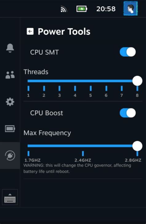 Plugin To Manage CPU Active Threads Frequency More R BestOfSteamDeck