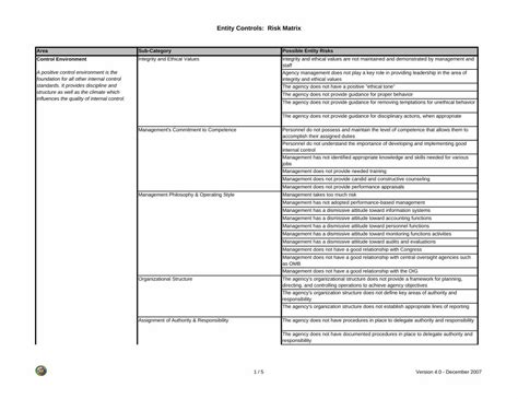 pdf entity control risk matrix dokumen tips