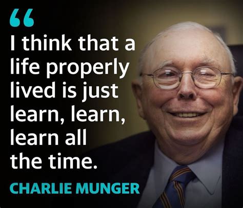 If Youre Not Learning Youre Treading Water Charliemunger Munger