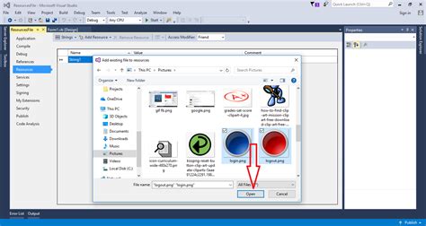 Adding An Image Into The Resources In Vbnet Sourcecodester