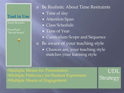 Udl In Your Classroom Ppt