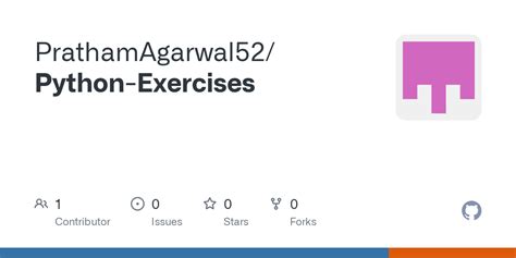 Github Prathamagarwal52python Exercises