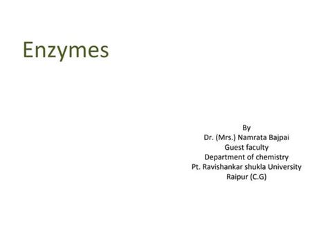 Enzyme Induction And Inhibition Pptx Chemistry Science