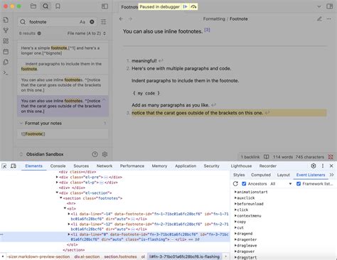 Search Plugin Search Result Navigation Doesnt Work Correctly For Footnotes In Reading View