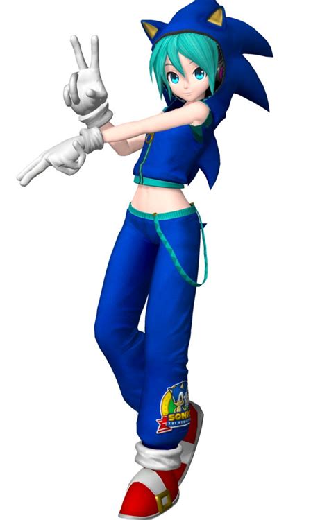 Dt Extend Sonic Style Miku By Sushi Kittie On Deviantart Fotos De Hatsune Miku Fotos De Miku