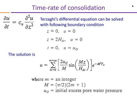 Consolidation Theory On The Basis Of Terzaghis Consolidation Theory Pptx