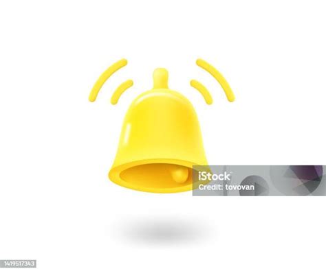 황금 종 알림 개념 흰색 배경에 격리 된 3d 벡터 아이콘 3차원 형태에 대한 스톡 벡터 아트 및 기타 이미지 3차원 형태 아이콘 0명 Istock