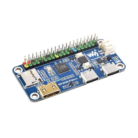 Waveshare Rp2040 Pizero Dev Board Based Rp2040 264kb Sram And 16mb Onboard Flash Memory Robotshop