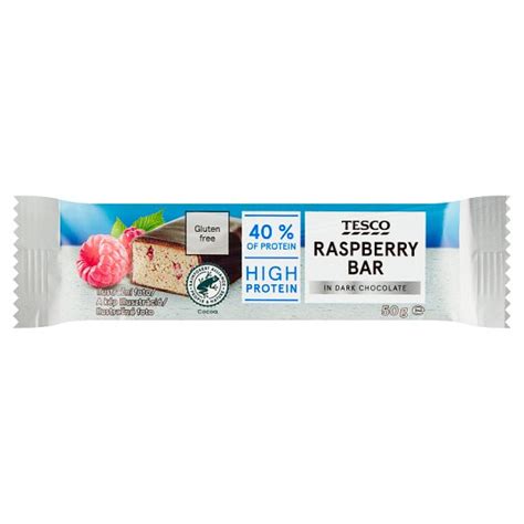Tesco Raspberry Bar In Dark Chocolate 50 G Tesco Online Tesco From Home Tesco Doboz Webshop