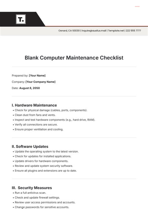 Free Bike Maintenance Checklist Template To Edit Online