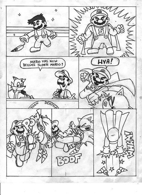 Mario Vs Sonic Old Version P5 By Huff The Dragon On Deviantart
