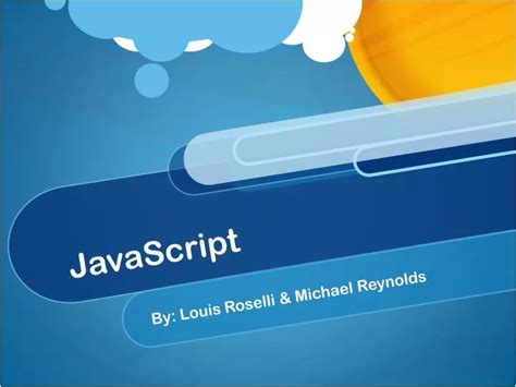 PPT JavaScript PowerPoint Presentation Free Download ID 2426852