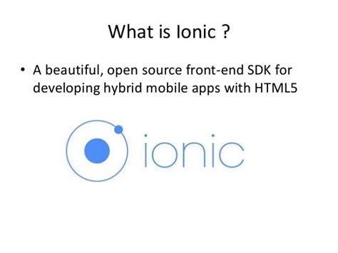 Getting Started With Ionic