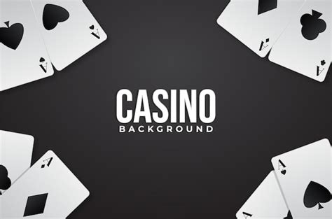 에이스 카드와 함께 카지노 배경 프리미엄 벡터