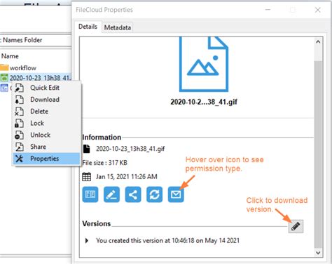 Perform File Actions In File Browser Filecloud Docs