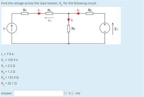 solved find the voltage across the load resistor r for the