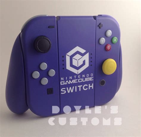 Gamecube Switch Themed Custom Joycons Made To Order Etsy