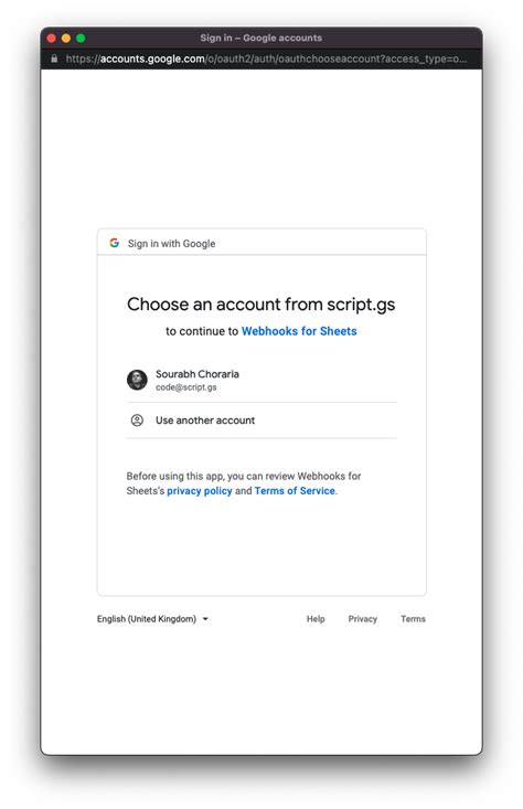 Webhooks For Sheets — Workspace Add On