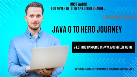 String Handling In Java Complete Guide With Examples Youtube