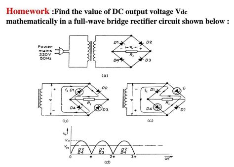 Solved Homework Find The Value Of DC Output Voltage Vdc Chegg Com
