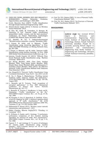 An Enhanced Technique For Network Traffic Classification With Unknown Flow Detection PDF