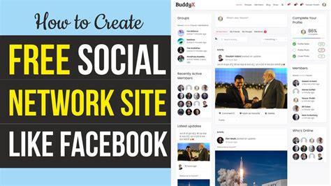 how to create social networking and community website like facebook with wordpress and buddyx buddypress