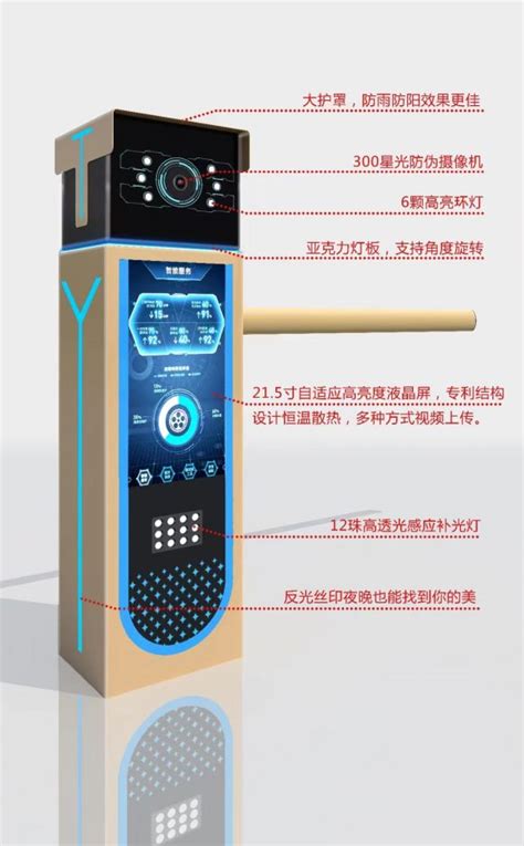 智能停车场道闸的工作原理及功能介绍 停车场管理收费系统车牌识别一体机视频车位引导反向寻车高速数字道闸