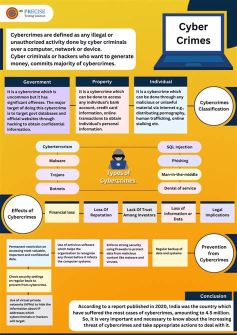 Infographic Detailed Introduction To Cybercrimes Precise Testing