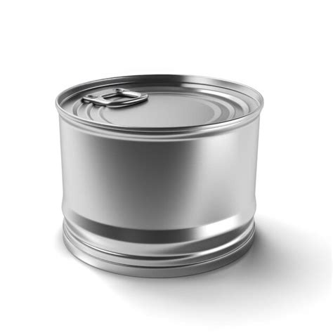 Premium Ai Image Tin Can Mockup Isolated Generative Ai