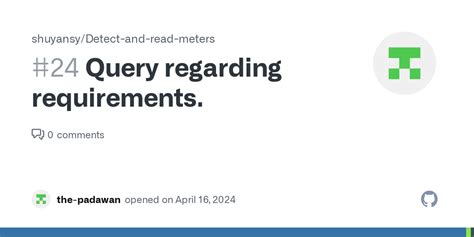 Query Regarding Requirements · Issue 24 · Shuyansy Detect And Read Meters · Github