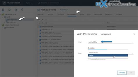 Vcp67 Dcv Objective 75 Configure Role Based User Management Esx Virtualization