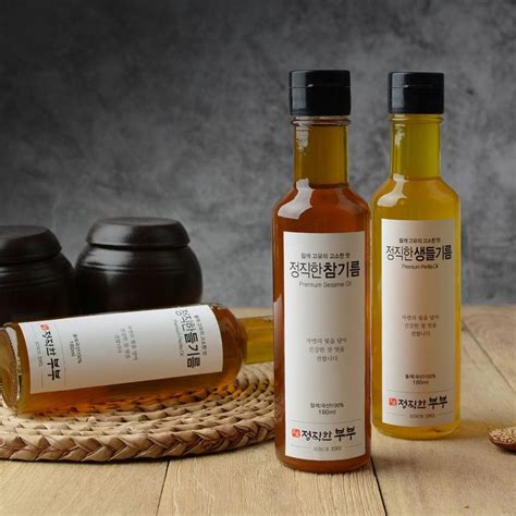 [정직한부부] 국내산 참기름 들기름 생들기름 180ml 300ml [30312213] 믿고 사는 즐거움 Ssg Com