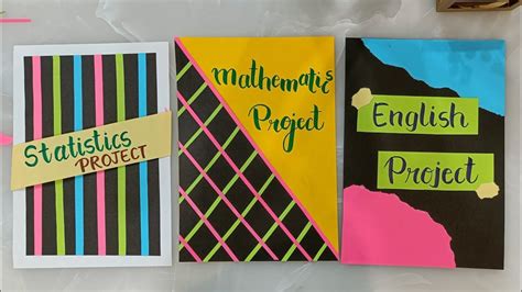 3 Beautiful Cover Page Designs For School Projects