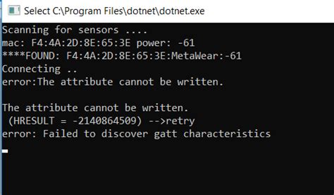 Problem With Mbientlabmetawear Sdk Csharp Plugin Netstandard — Mbientlab